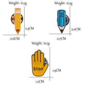 Accessories | New 3 Piece Thick Enamel Pin Set Badge Jewelry | Poshmark